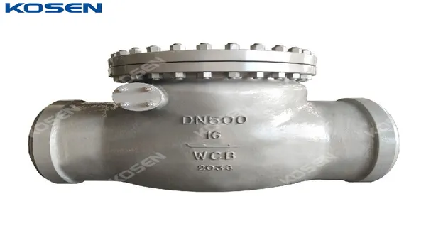 DIN 3356 Swing Check Valve, ASTM A216 WCB, DN500, PN16, BW | Kosen