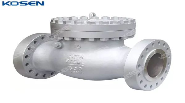 ASTM A351 CF8 Swing Check Valves, BS 1868, 10 IN, CL600, RF | Kosen