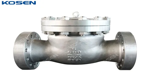 ASTM A890 4A Swing Check Valves, BS 1868, 6 Inch, CL600, RF | Kosen