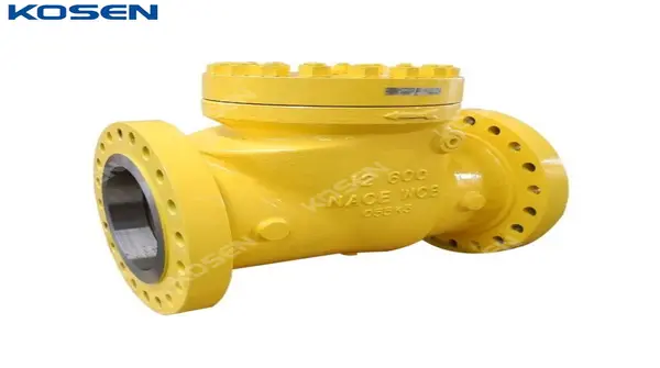 ASTM A216 WCB Check Valves, API 6D, NACE, 12 Inch, CL600, RF | Kosen