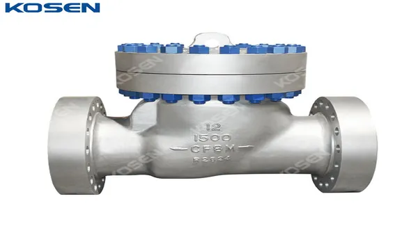 Metal Seated Swing Check Valve, API 6D, CF8M, 12 IN, CL1500 | Kosen