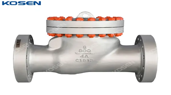ASTM A890 4A Swing Check Valve, API 6D, 8 IN, CL900, BB, RTJ | Kosen