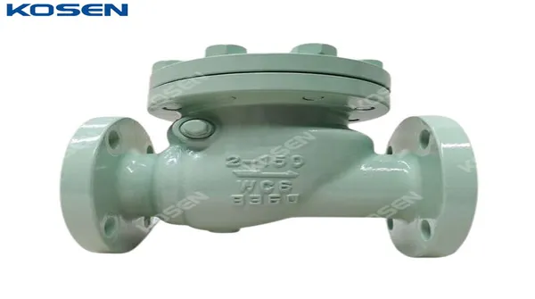 API 6D Swing Check Valve, ASTM A217 WC6, 2 Inch, 150 LB, RF - Kosen