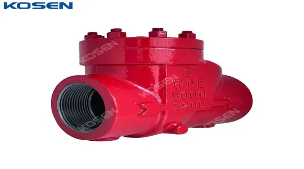 5000 PSI Swing Check Valve, A216 WCB, NACE MR0175, 3 IN, NPT | Kosen