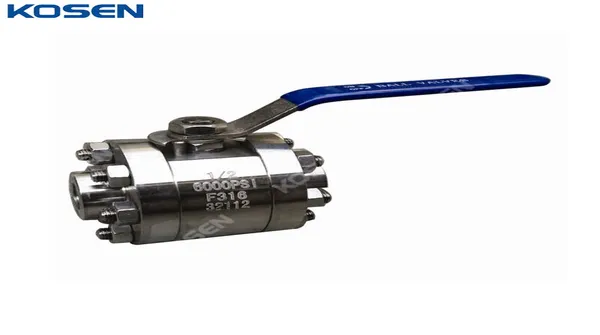 ASTM A182 F316 Ball Valve, ASME B16.34, 1/2 Inch, 6000 PSI | Kosen
