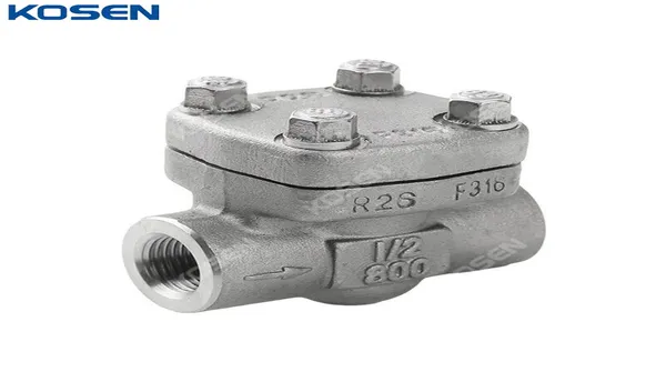 ASTM A182 F316 Piston Check Valve, API 602, 1/2 Inch, 800 LB | Kosen