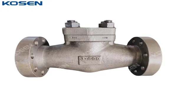 ASTM A182 F11 Swing Check Valve, API 602, 3 Inch, CL600, RF | Kosen