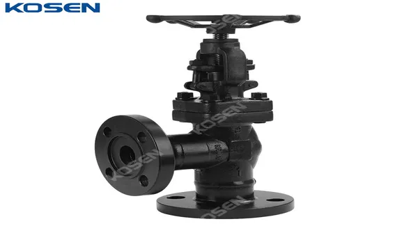 ASTM A105N Angle Globe Valve, API 602, DN32, PN40, 1-1/4 IN | Kosen