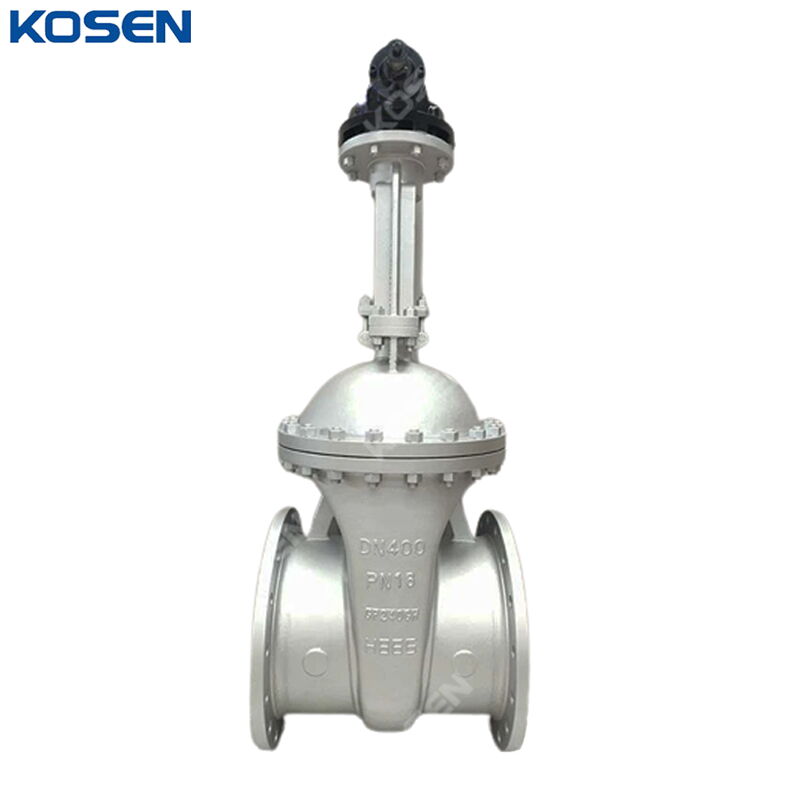 ASTM A351 CF8M Wedge Gate Valves, DIN 3352, DN400, PN16, RF | Kosen