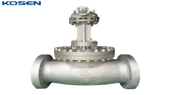 ASTM A352 LC3 Globe Valve, ASME B16.34, 24 Inch, CL600, RF | Kosen