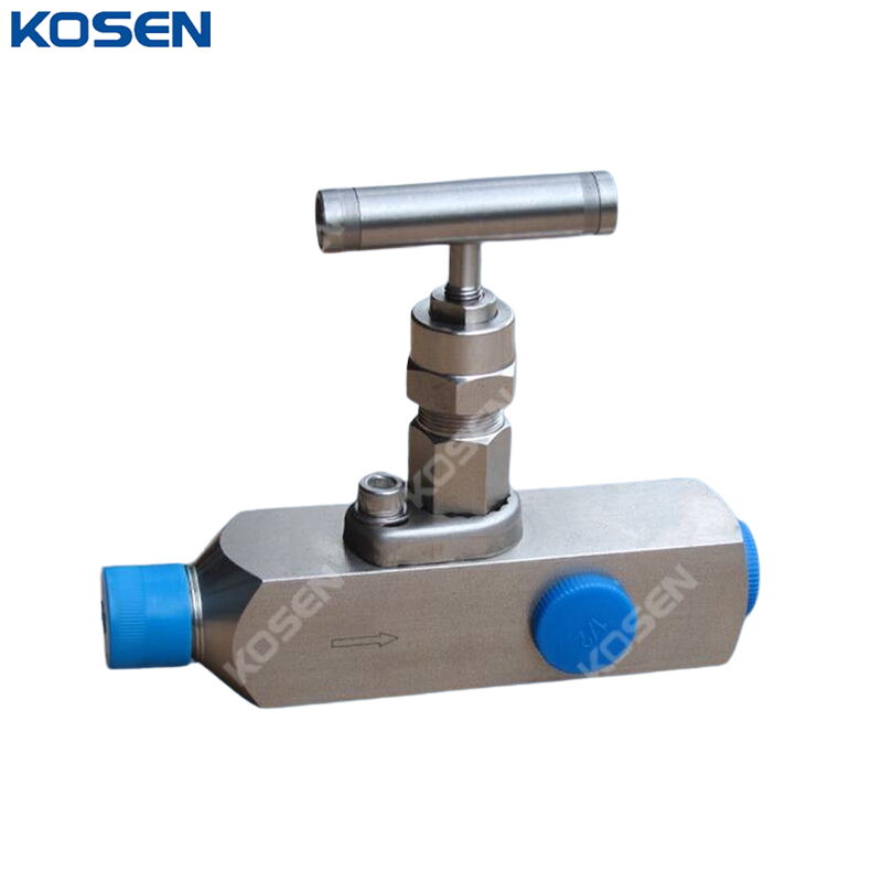 Pressure Gauge Needle Valve, SS 316, 6000 PSI, NPT Threaded - Kosen