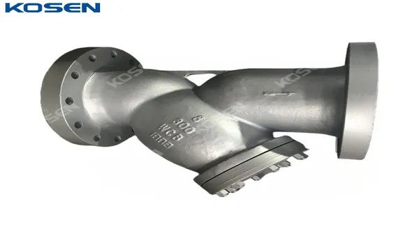 ASTM A216 WCB Y Strainers, ASME B16.34, 8 Inch, 300 LB, RF | Kosen