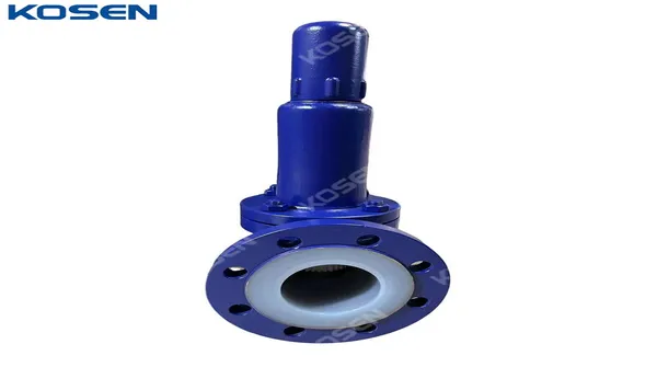 Fluorine Lined Safety Valve, API 526, A216 WCB, DN50 x DN80 | Kosen