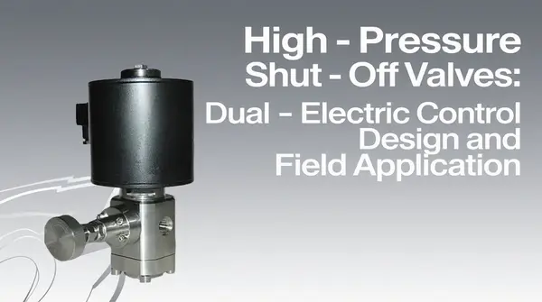 Dual-Electric Control Design of High-Pressure Shut-Off Valves and Field ...
