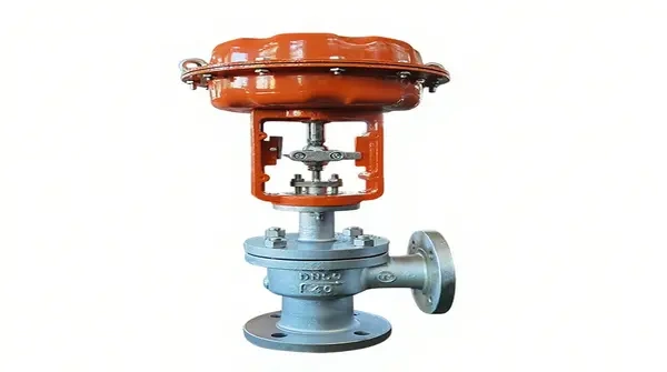 Stainless Steel Angle Control Valve, DN50, PN40, Pneumatic | Magpie