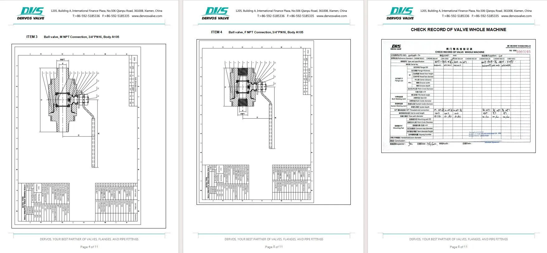 3/4 Inch NPT Female Ball Valve, ASME B16.34, A105, 150 LB - Dervos