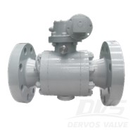 Three-piece Turbine Trunnion Mounted Ball Valve, 4 IN,900 LB - Dervos