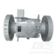 Three-piece Turbine Trunnion Mounted Ball Valve, 4 IN,900 LB - Dervos