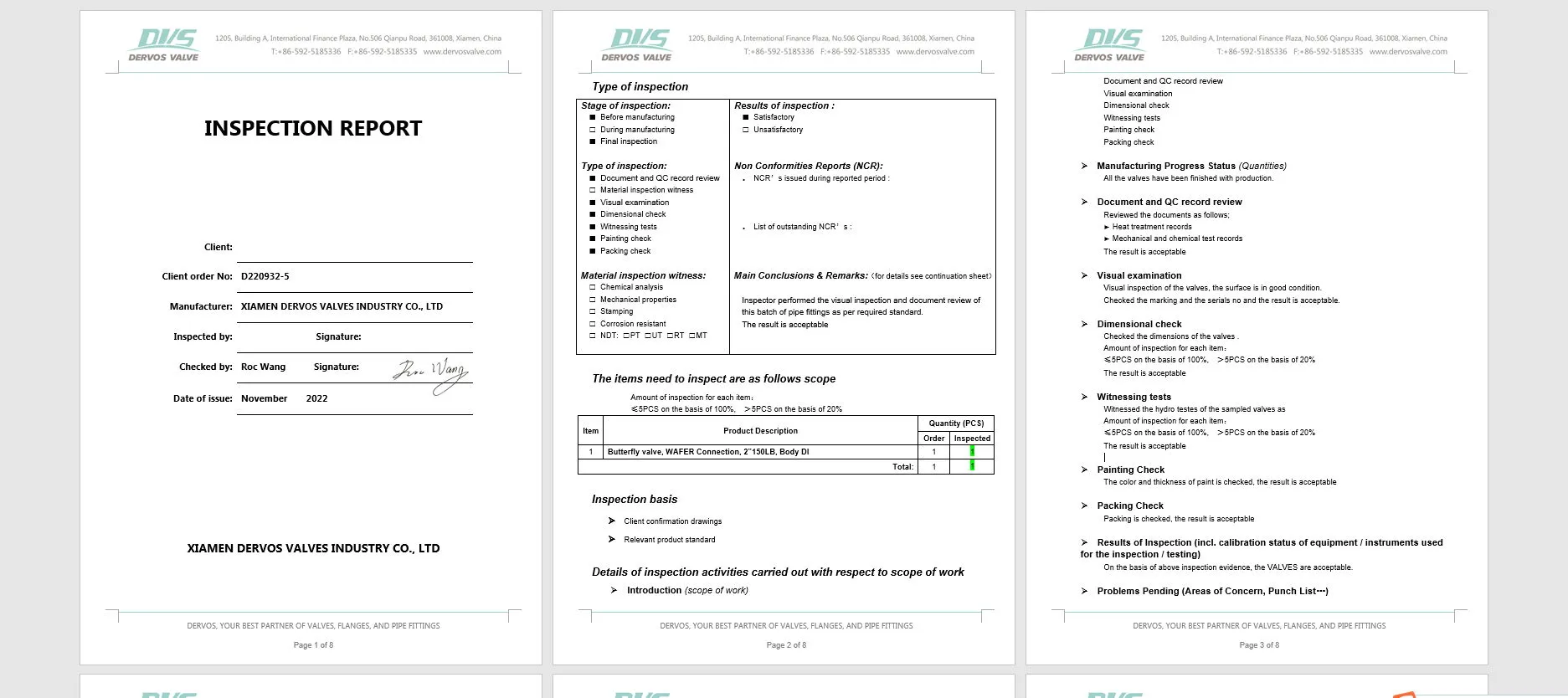 Concentric Butterfly Valve, 2 Inch, 150 LB, API 609, Wafer - Dervos