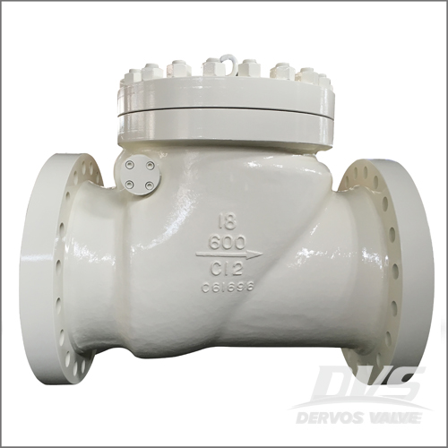 C12 Swing Check Valve, BS 1868, API 6D, DN450, PN100, Raised Face - Dervos