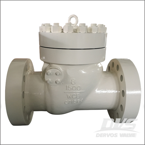 WCB Swing Type Check Valve, BS 1868, API 6D, 8 Inch, 1500 LB, RF - Dervos