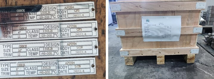 ASTM A352 LCB Dual Plate Check Valve, 16 IN, 150 LB, API 594 - Dervos