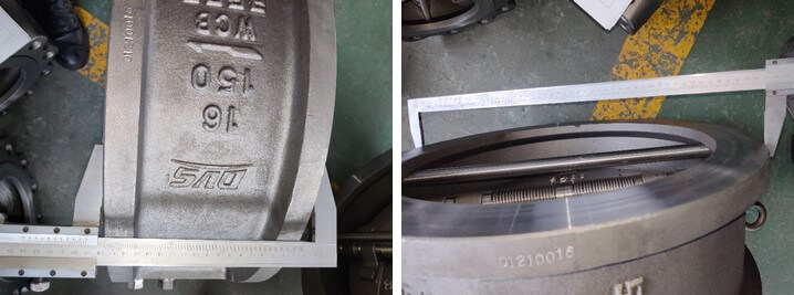 Dual Plate Wafer Check Valve, API 594, 16 Inch, 150 LB, RF - Dervos