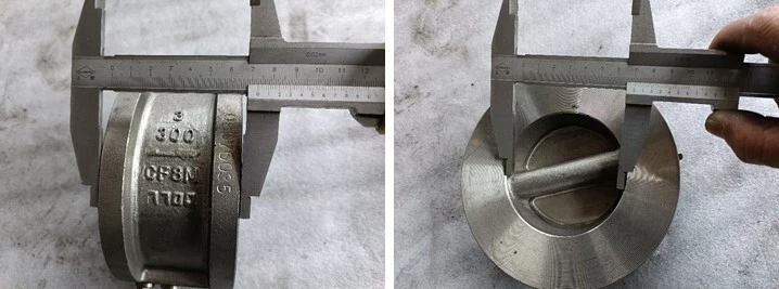 ASTM 351 CF8M Wafer Check Valve, 3 Inch, 300 LB, API 594 - Dervos