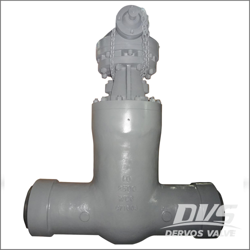 6 Inch Gate Valve, WC6, API 600, Class 2500, BW, Gearbox Operation - Dervos