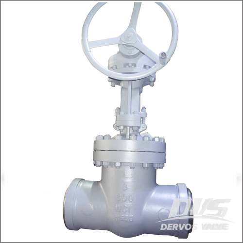 6 Inch Gate Valve, WC6, API 600, Class 2500, BW, Gearbox Operation - Dervos
