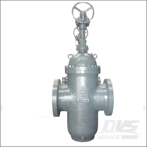 Extended Bonnet Gate Valve, A352 LCB, 4IN, CL300, API 600 - Dervos