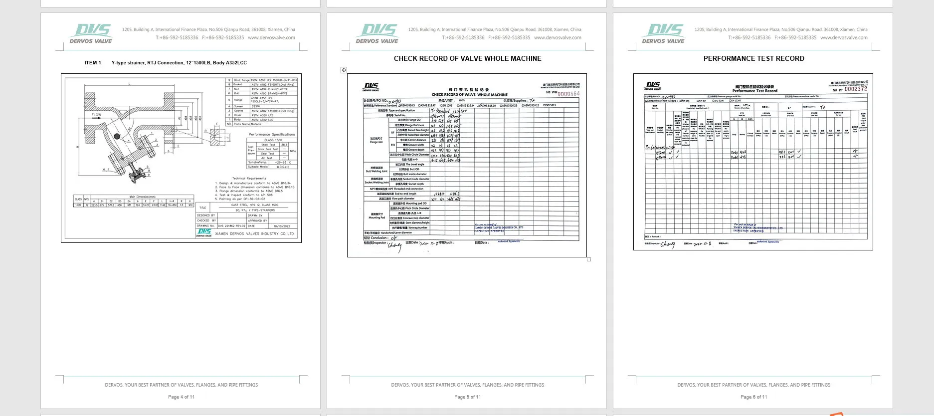 ASTM A352 LCC Y Strainer, 12 Inch, 1500 LB, ASME B16.34, RTJ - Dervos