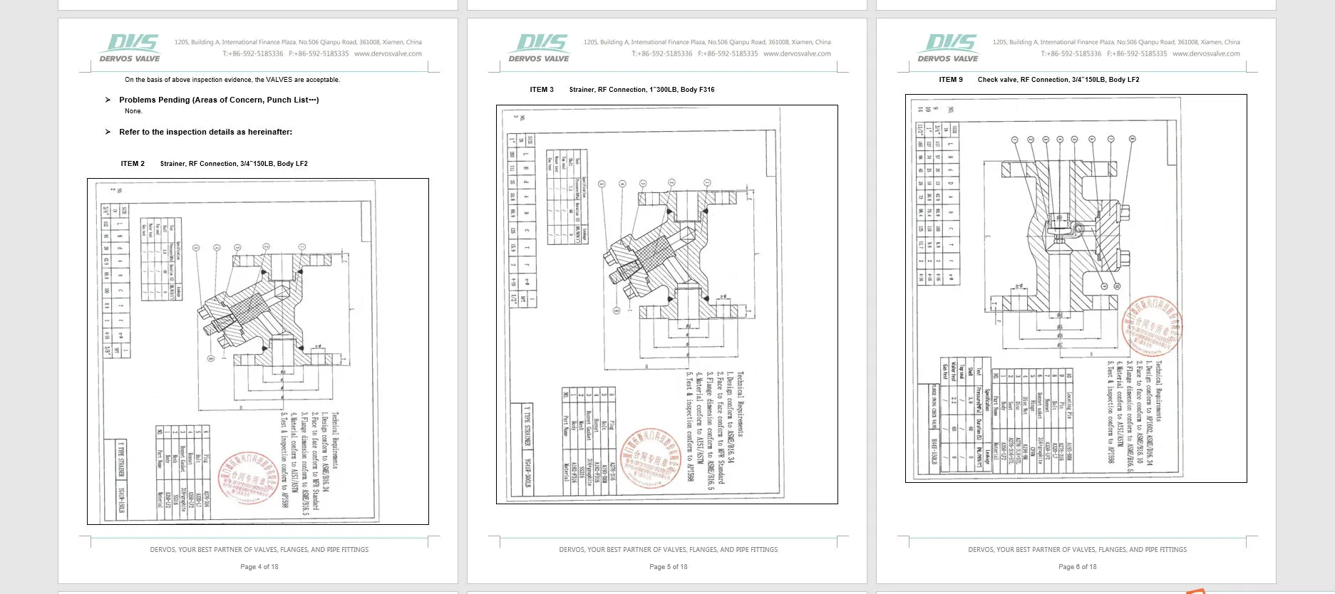 ASTM A350 LF2 Swing Check Valve, 1 Inch, 150 LB, API 602, RF - Dervos