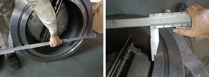 API 594 Swing Check Valve, 20 Inch, 900 LB, ASTM A216 WCB, RTJ - Dervos