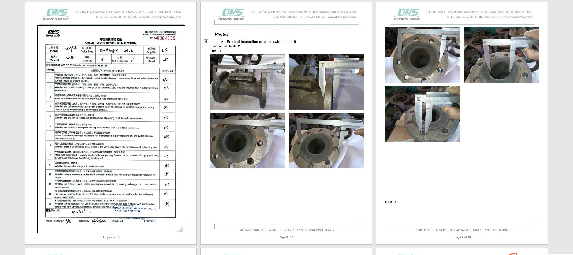 BS 5156 Diaphragm Valve, DN25, PN10, ASTM A216 WCB, RF - Dervos