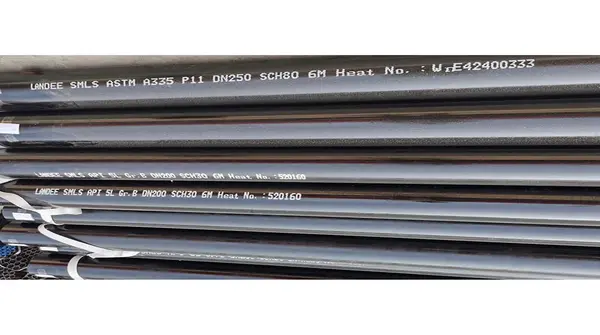 ASME B36.10 Seamless Pipes, A335 P11, DN250, SCH 80, 6 M, BE | Landee