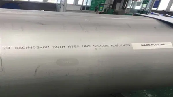 ASTM A790 UNS S32205 ERW Steel Pipe, 24 Inch, DN600, SCH 40 | Landee