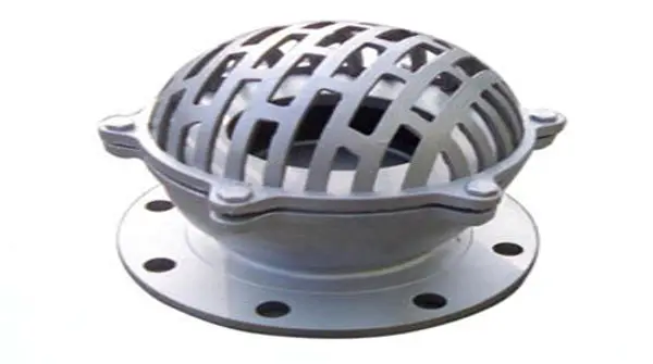 Foot Valve with SS 304 Mesh, ASTM A216 WCB, 6 Inch, 150 LB | Landee