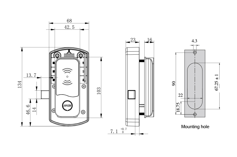 China RFID Smart Locker Lock Supplier, MK732 - MAKE