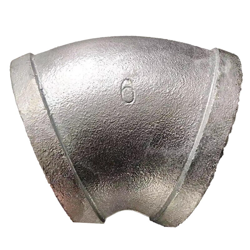 Hot Dip Galvanized Elbow, Malleable Iron, 45 Degree, 6 Inch | Landee