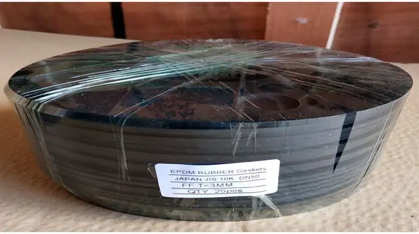 Flat Face Gasket, EPDM Rubber, DN50, 10K, 2 Inches, THK 3 mm | Landee