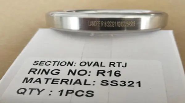 Oval RTJ Gaskets, ASME B16.20, Stainless Steel SS 321, R16 | Landee