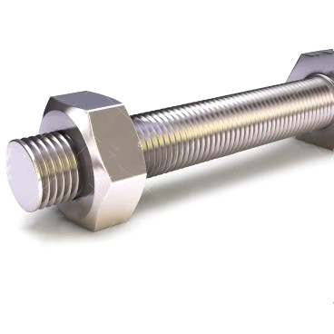 Stud Bolt 1In Dia X 145mm LG ASTM A193 B7 Hex Nnuts ASTM A194 GR 2H ASME B1.1 ASTM F2329 - Derbo