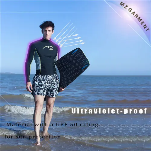 Rash Vest for Men, Euro Size, 82% Nylon, 18% Spandex, S-XXL, Black - MZ ...