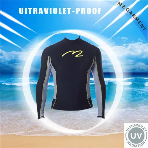 Rash Vest for Men, Euro Size, 82% Nylon, 18% Spandex, S-XXL, Black - MZ ...