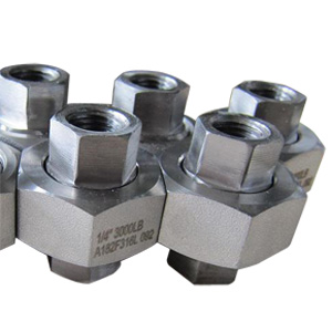 MSS SP 83 Union, ASTM A182 F316L, DN25, PN400, SW Ends - Pipe Fitting Landee