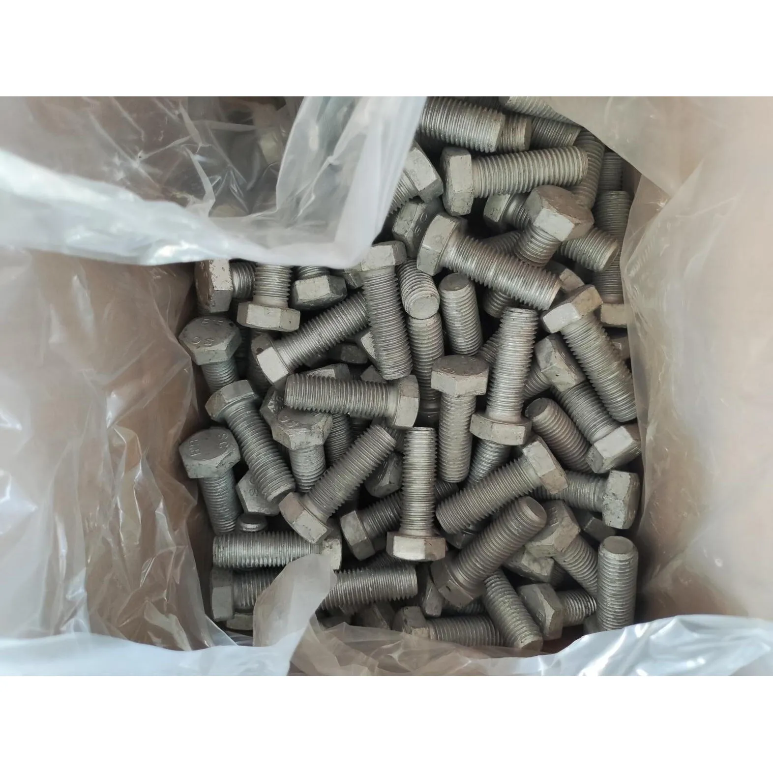 DIN 933 Hexagon Bolt, Carbon Steel Grade 8.8, M16, 80MM, HDG - Landee