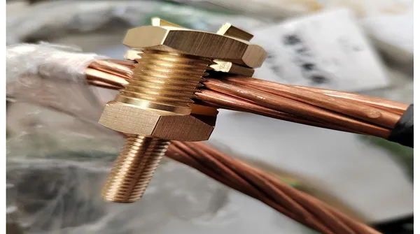 Brass Grounding Bolts, M10 Metric Thread, Custom Dimensions | Landee