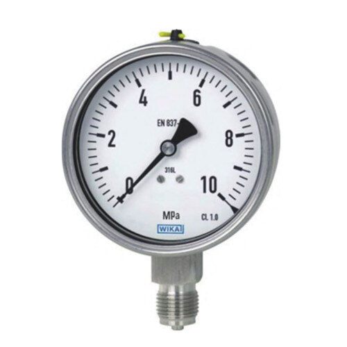 Pressure Gauge, 25 Bar, 1/2 Inch, 2nd Scale MPa - Landee