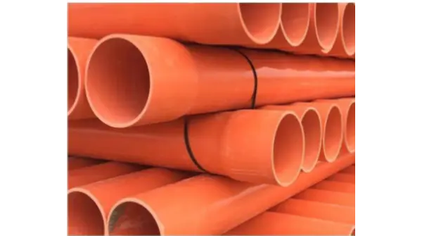 Orange PVC Pipes, ASTM D2729, 3 Meters, One End Socket | Landee